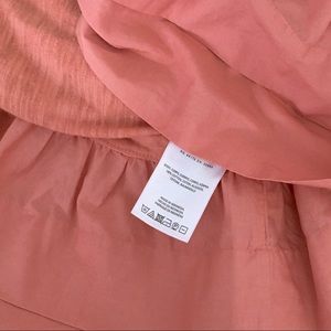 Anthropologie | Tops | Akemi Kin Cascade Peplum Top Ruffled Hem Coral ...